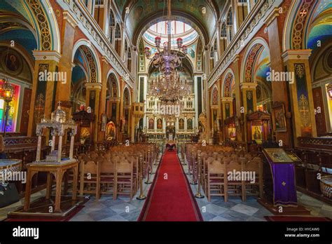 Interior Of The The Neo Classic Greek Orthodox Church Of Saint Nicholas