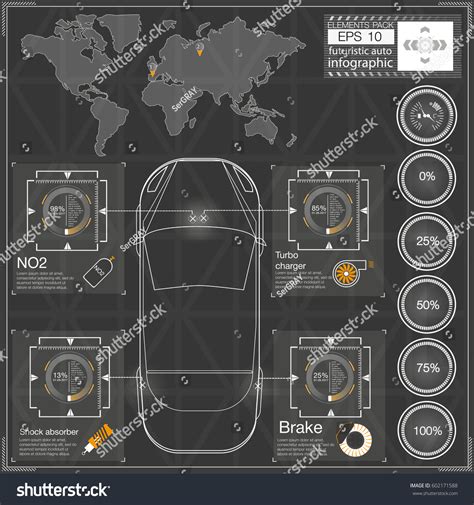 Futuristic User Interface Hud Ui Abstract Stock Vector Royalty Free Shutterstock