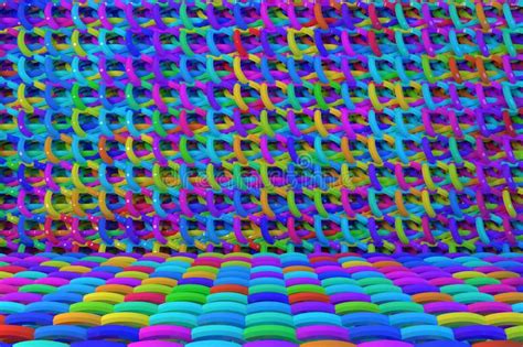 decorative illustrations cgi composition string mat geometric