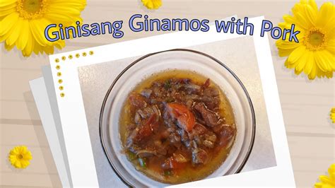 Ginisang Ginamos
