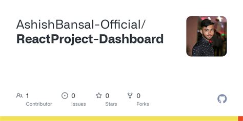 github ashishbansal official reactproject dashboard