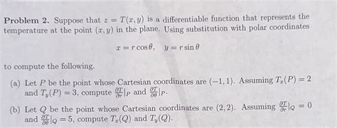solved problem 2 suppose that z t x y is a differentiable