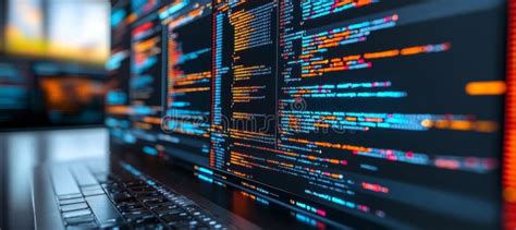 Secure Software Development Code Displayed On A Computer Screen In A