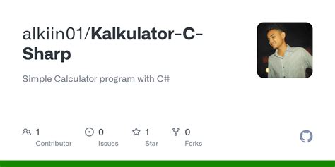 GitHub Alkiin Kalkulator C Sharp Simple Calculator Program With C
