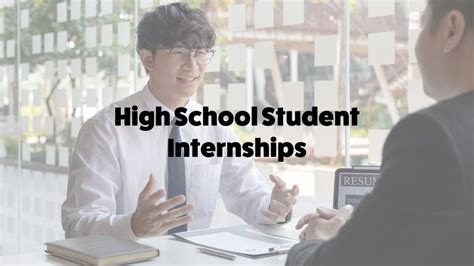 15 High School Student Internships — Inspirit Ai