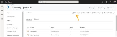 easy ways to access sharepoint usage reports