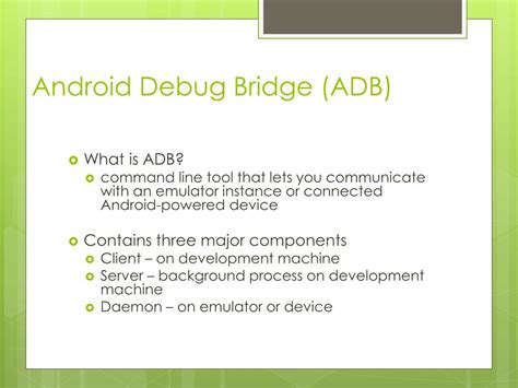 PPT Android Tools Wireless ADB PowerPoint Presentation Free Download ID 2330626