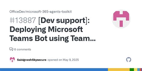 Dev Support Deploying Microsoft Teams Bot Using Teams Toolkit Ai Library Bot Starts Locally