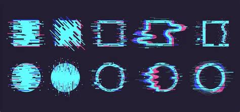 Distortion Dynamic Circle Elements Technology Noise Defect Geometry