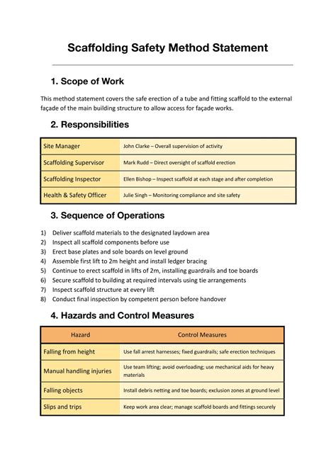 What Is A Method Statement