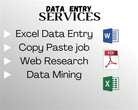 Do Accurate Data Entry Excel Copy Paste Ppt Pdf Word To Excel By