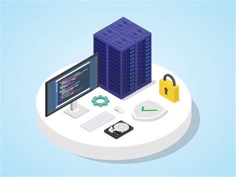 Server Defended By Shield With Padlock Server Security 3267139 Vector Art At Vecteezy