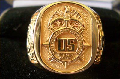 Dea Agent Badge Ring 10k Gold 156110370