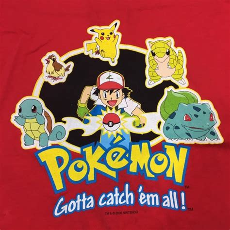 Vintage Pokemon Nintendo Gotta Catch Em All Red Pikachu Pidgey
