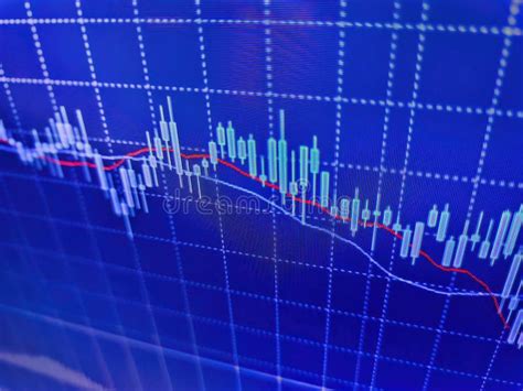 Stock Market Graph And Bar Chart Stock Trade Live Abstract Financial