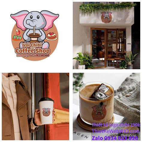 Vẽ Chibi Chú Voi Với đôi Tai To Màu Hồng Xanh đang ăn Vặt Vui Vẻ để