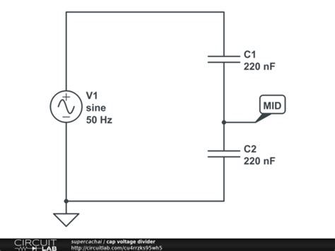 Cap Voltage Divider Circuitlab