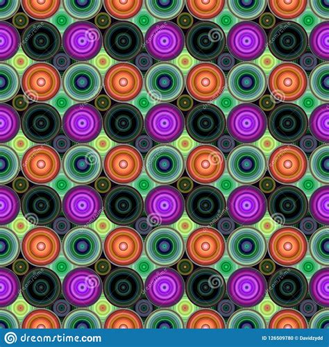 Geometrical Circle Mosaic Pattern Vector Background Graphic Stock Vector Illustration Of