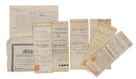 Lot A Collection Of Mostly Victorian Colonial Documents 1860s 1890s