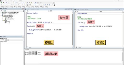 excel vba 教學：vba 變數的使用範圍和有效期間