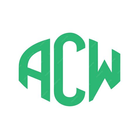 Premium Vector Acw Letter Logo Creative Design Acw Monogram Logo Unique Concept Vector