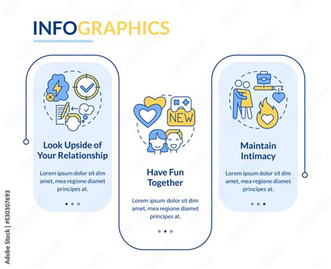 Keep Spark Alive In Relationship Rectangle Infographic Template Data Visualization With 3 Steps