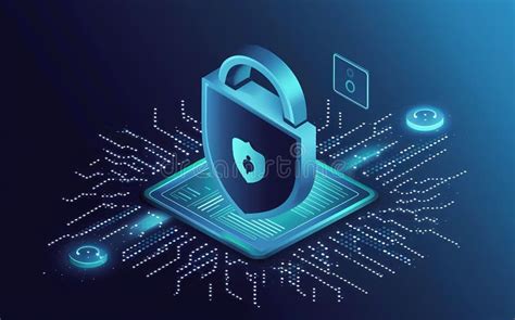 Guardians Of Privacy A Futuristic Illustration Of Digital Data Security Stock Illustration