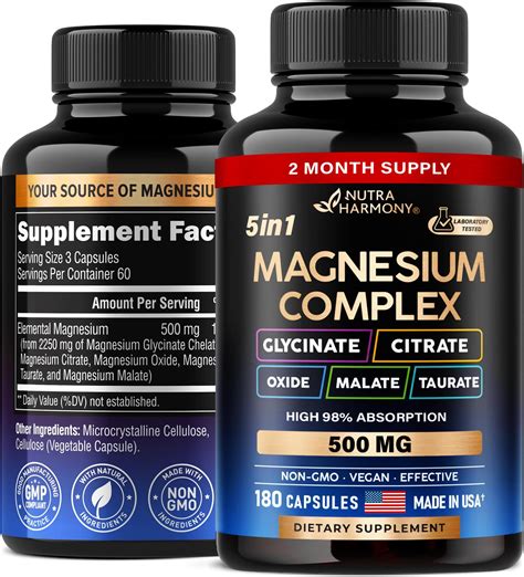 Nutricost Magnesium Complex 500mg 240 Capsules Magnesium