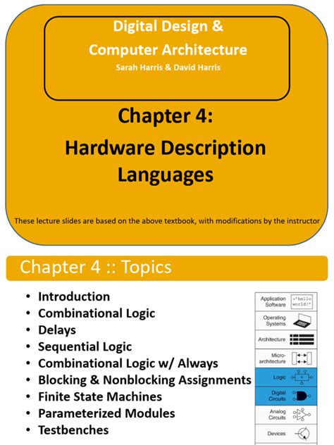 L4a Intro To Systemverilog Pdf Hardware Description Language Computer Engineering