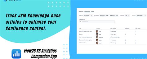 Analyze Your Knowledge Base Insights With The New Kb Analytics Companion App View26 Jira