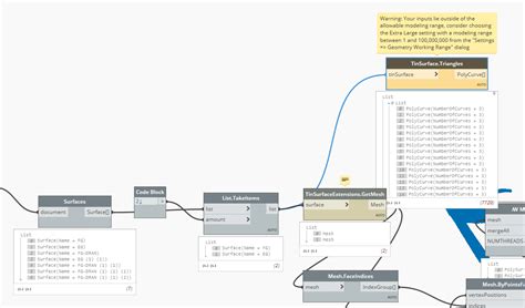 Converting Tinsurface To Dynamo Geometry Doesnt Work For Certain Surface Civil 3d Dynamo