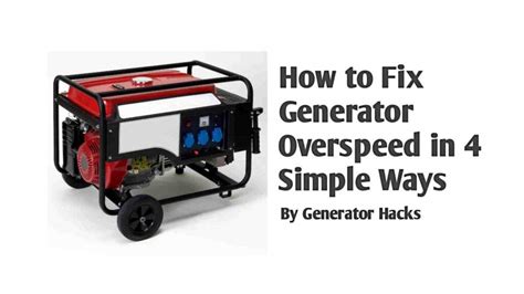 Simple Ways To Troubleshoot A Generator Idle Control Not Working - Generator Hacks