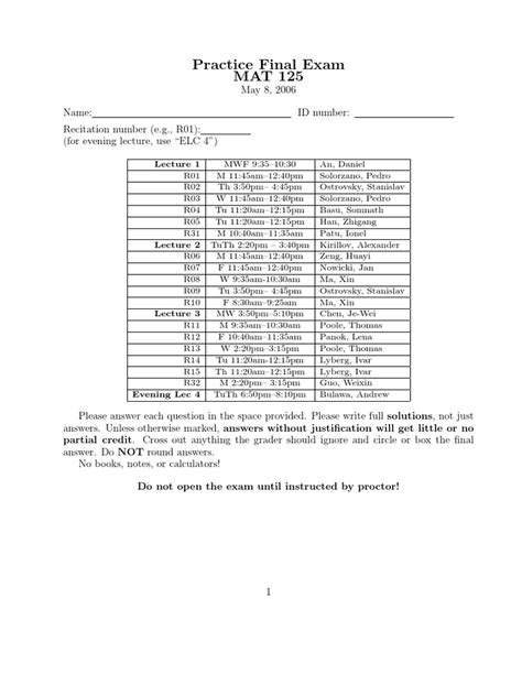 exam diferential calculus 5 pdf curve mathematical relations