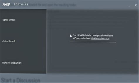 How To Fix Amd Graphics Driver Error 182