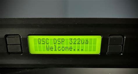 QSC DSP 322ua Configurable DSP Digital Signal Processor Reverb