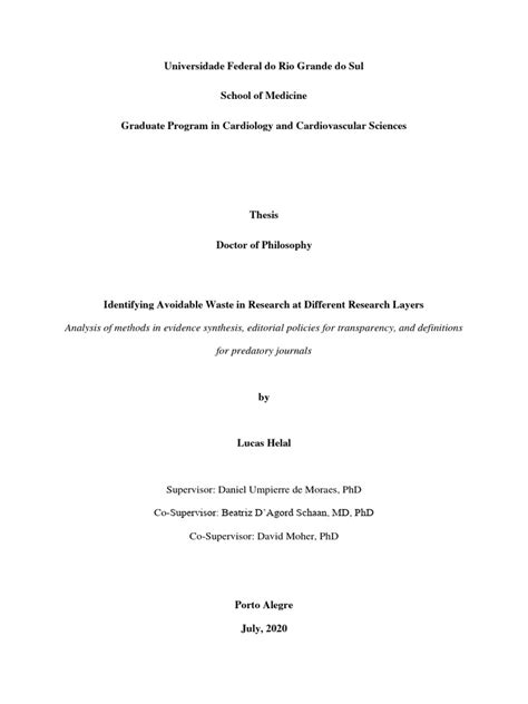 Thesis Pdf Randomized Controlled Trial Meta Analysis