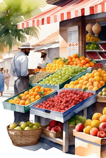 Premium Photo Fruit Market