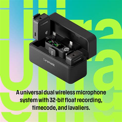 Mac Group Introducing Saramonic Ultra A Universal Dual Wireless Microphone System With 32 Bit