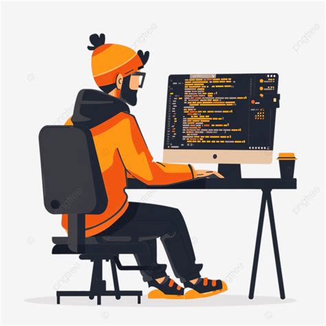 Individual Participating In A Coding Workshop Isolated Simple Style Png Simple Qr Code Design