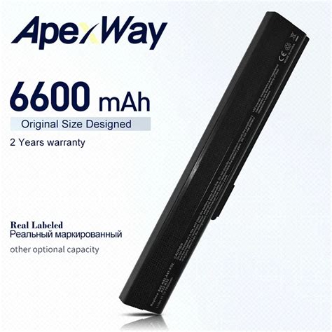 ApexWay Аккумулятор для ноутбука ASUS A31-B53 A32-K52 A31-K52 A41-K52 ...