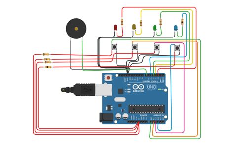 Circuit Design Camilo Sanchez Simon Dice Tinkercad