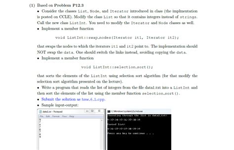 Class List Class Iterator Class Node