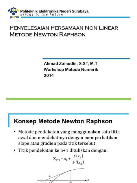 Metode Newton Raphson Pdf Pdf Metode And Bahan Ajar Komputer