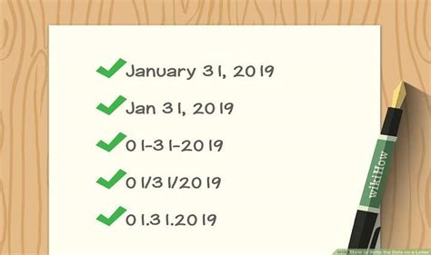 How Can You Write A Date In Letters