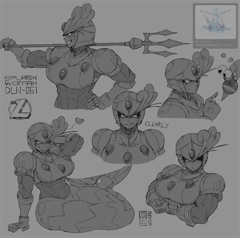Submarinechamomile Splash Woman Mega Man Classic Mega Man Series