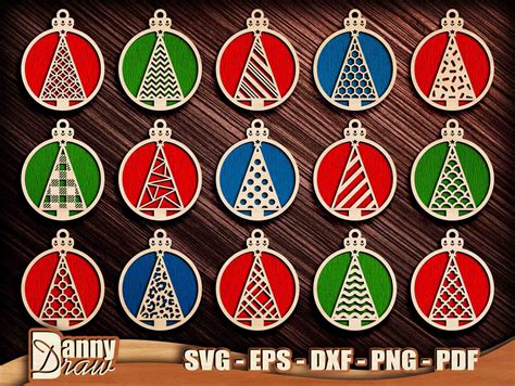 Christmas Balls Svg Tree Svg Christmas Decorations Etsy