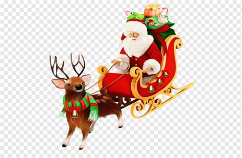 산타 클로스 마을 썰매 크리스마스 산타 썰매 휴일 크리스마스 장식 만화 Png Pngwing