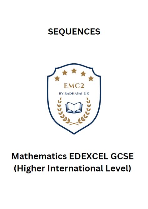 Sequences Mathematics Edexcel Gcse Radhasai Uk