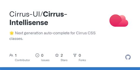 Github Cirrus Uicirrus Intellisense 🌟 Next Generation Auto Complete