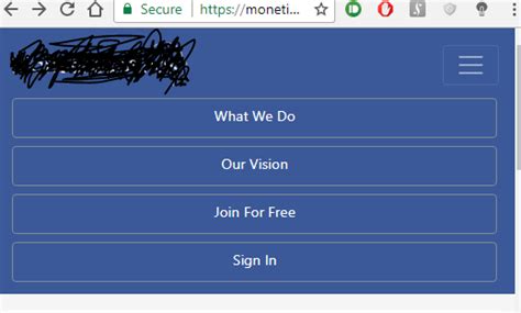 Html Bootstrap 4 Use Block Level Buttons On Navbar Menu On Small
